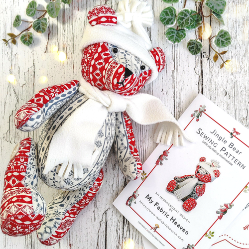 Memory Bear, Fabric Toy Sewing PATTERN Cloth Keepsake Teddy, My Fabric ...