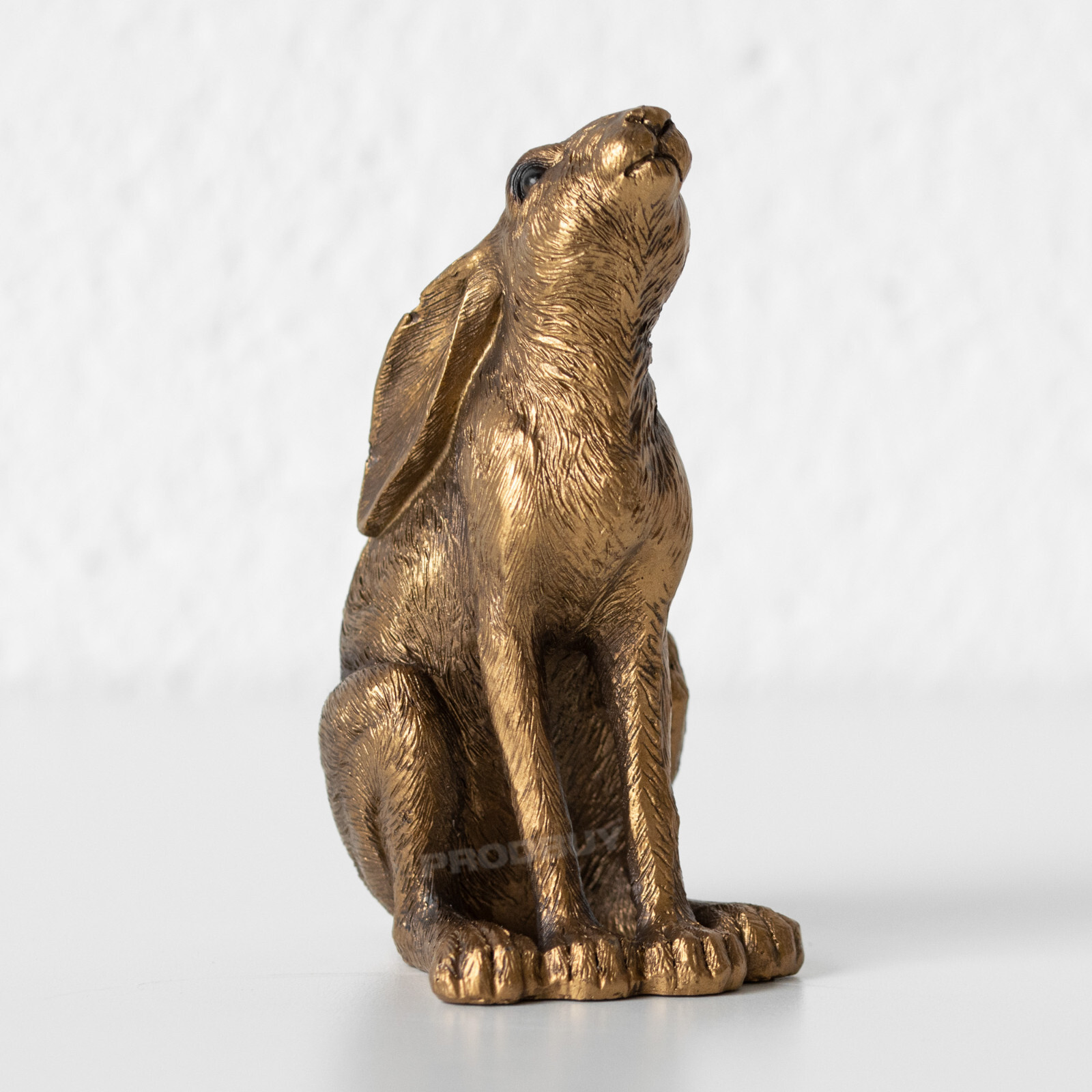 12cm Bronze Gazing Hare Ornament Figurine Statue Sculpture Home Decor ...