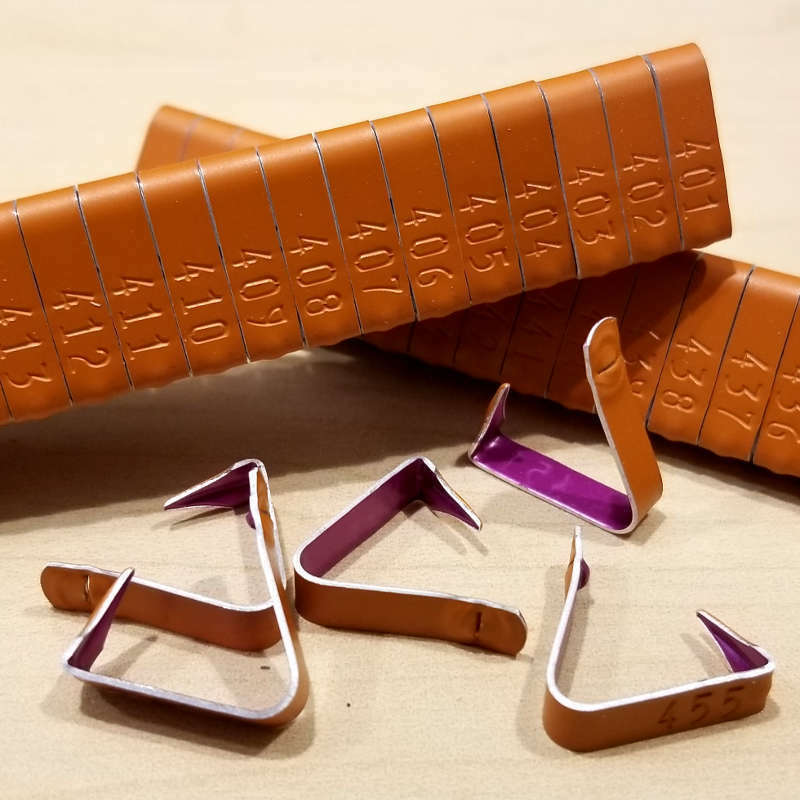 Pinnon Hatch Farms Numbered Aluminum Jiffy Wing Bands Chicken ID Tags ...