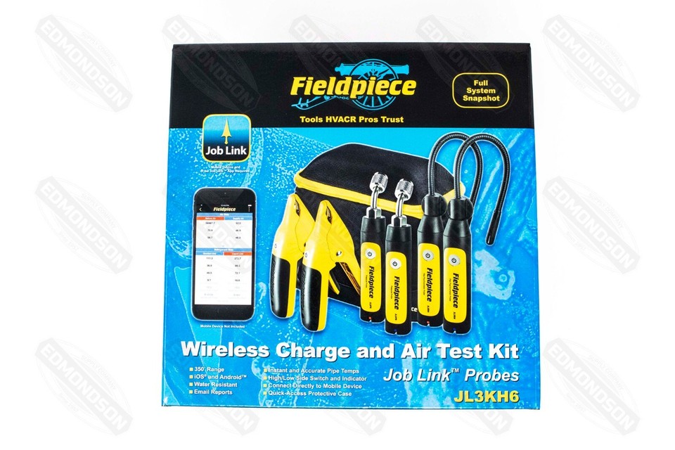 Fieldpiece JL3KH6 Job Link® System Charge and Air Kit, Wireless Probes ...