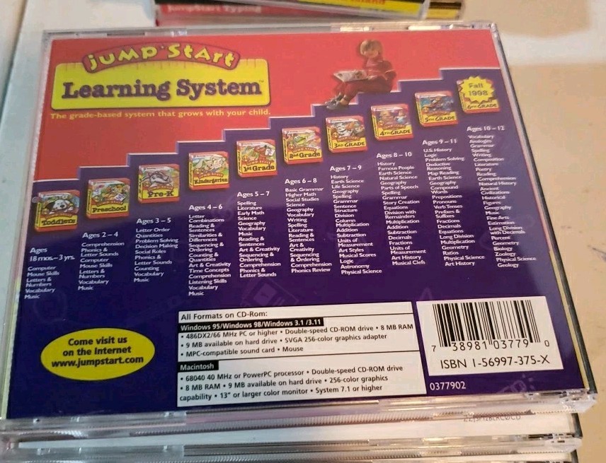 RARE JumpStart: Learning System 2nd Grade (PC CD-ROM, 1996) Knowledge ...