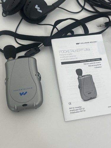Williams Sound PockeTalker Ultra Personal Amplifier COMPLETE IN BOX ...