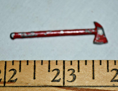 Vintage Red die Cast Child Toy 2" Firemans axe collectable Fire truck ...