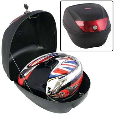 Motorcycle Top Box Luggage Universal 28 Litre Scooter Case 28L Yamaha ...