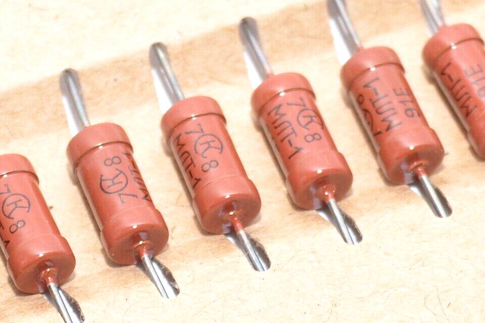 15x Film-Widerstand / MIL Russian Resistor MLT-1 / МЛТ-1, 91 Ω / 1 W ...