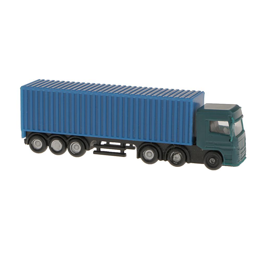 2Pcs Model Container Truck Freight Car Model Figure Layout Toy 1:150 N ...