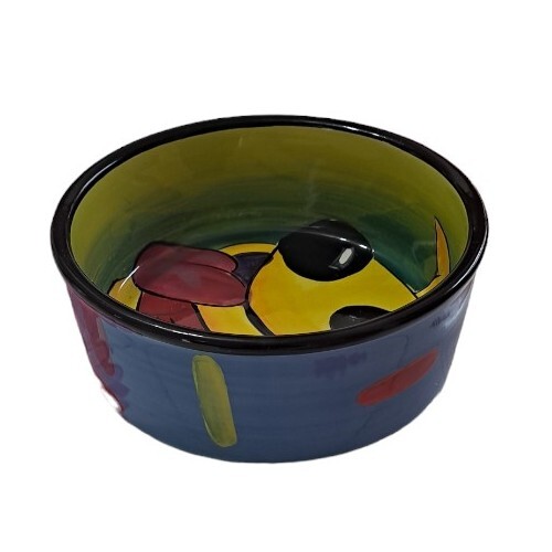 Henriksen Imports Mary Naylor Designs Handpainted Decorative Dog Bowl ...