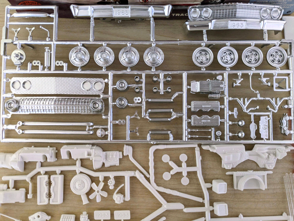 **RARE! *ORIGINAL VINTAGE AMT 1963 CHEVY IMPALA CONV KIT **COMPLETE ...