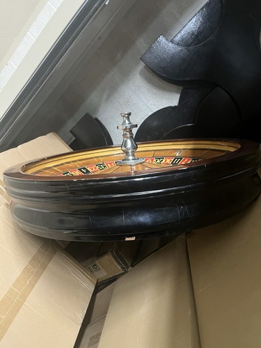 Authentic 32” Casino Roulette Wheel – Works Great – Minor Cosmetic Wear ...
