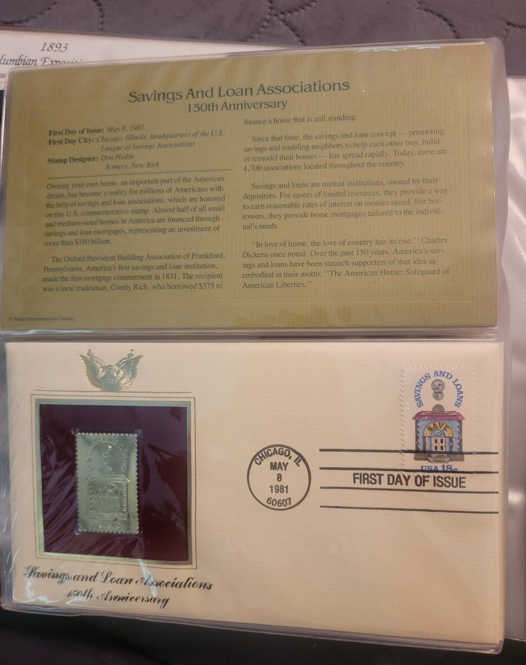 Golden Replicas US Stamps 22kt Gold 1847, 1893, 1918, 1980, 1981 About ...