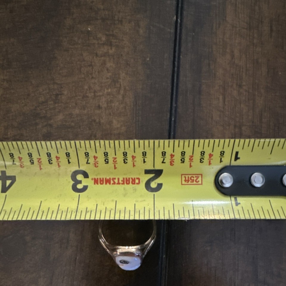 Vintage Gold Ring with Rectangular White Shell Cameo Portrait | eBay