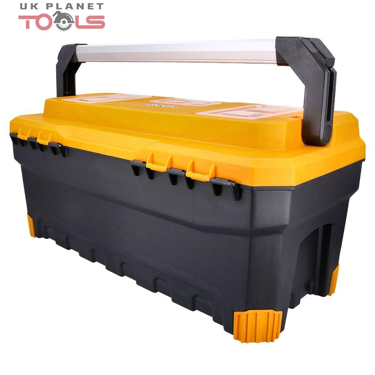 TOUGH MASTER® Tool Box Toolbox 26" plastic lockable with tool tote tray ...