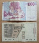 2* 1000 Lire Mille UNC Italian Banknote | eBay