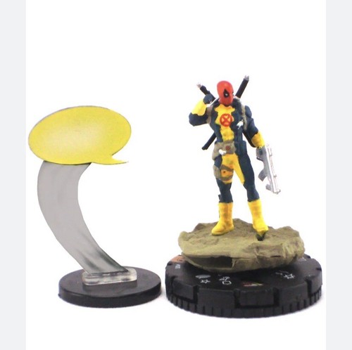 Heroclix Deadpool set Deadpool 101 (X-Men) w/Word Balloon & Card ...