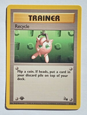 Pokemon - Recycle - Fossil 61/62 1st Edition - Common - NM | eBay