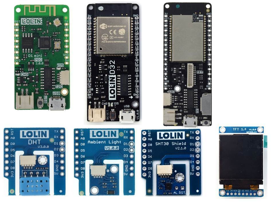 Wemos Lolin Board Esp32 With 128x64 Ssd1306 I2c Oled