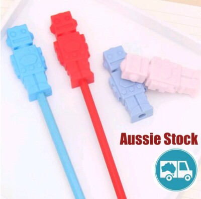 Silicone Robot Pencil Pen Cap Oral Dental Sensory Chew Input Autism ...