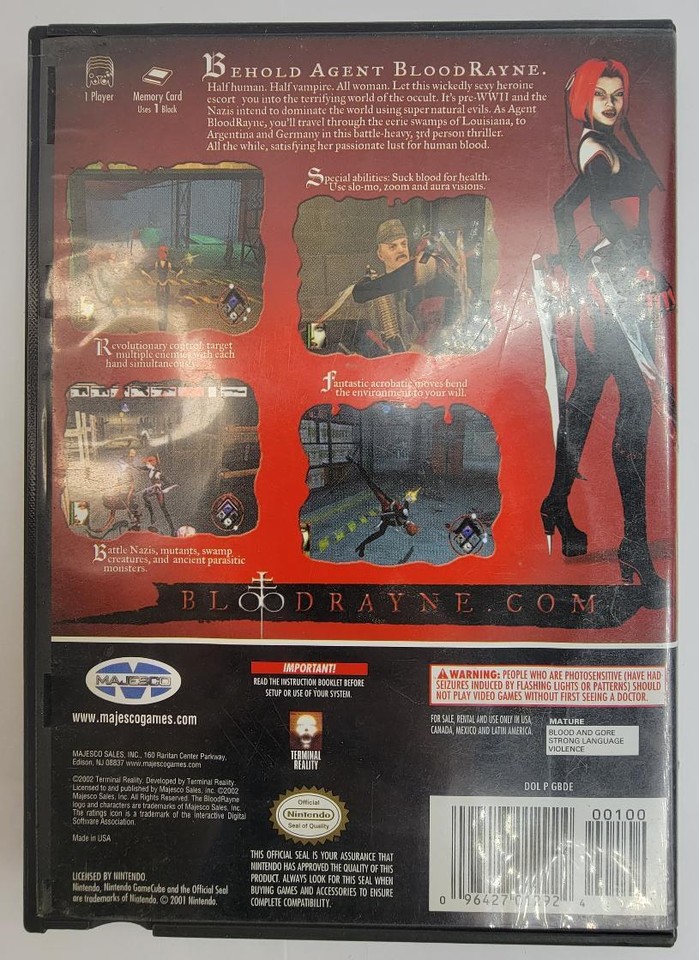BLOOD RAYNE GAMECUBE (TDW027237) | eBay