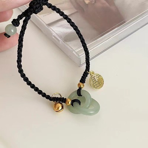 Fu Brand Interlocking Braided Rope Bracelet Red Good Lucky Bracele ...