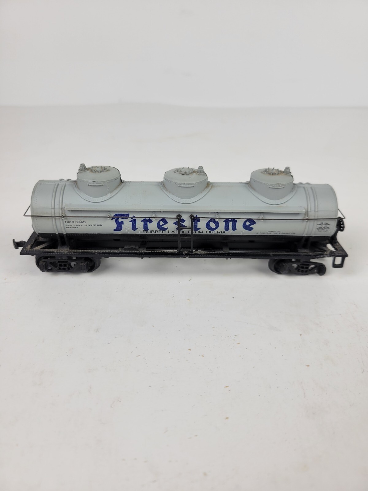 HO Tank Car Firestone GATX 30926 3 Dome Tank Car | eBay