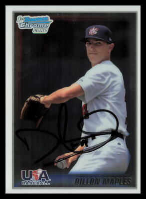 2010 Bowman Chrome In Person AUTOGRAPH #USA-9 Dillon Maples Team USA | eBay