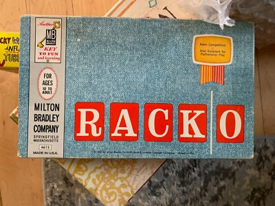 Vintage RACKO Card Game | 1961 Milton Bradley #4615 | eBay
