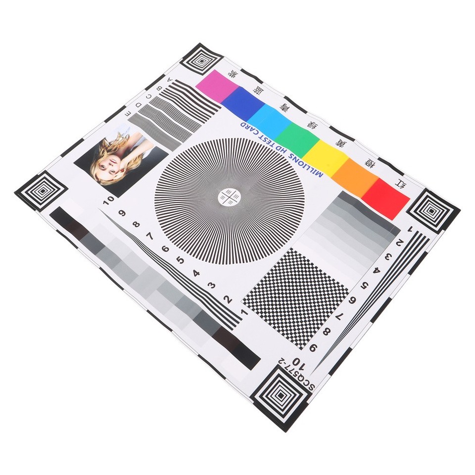 Monitor Color Adjustment Chart Camera Calibration Cctv Focus Test ...