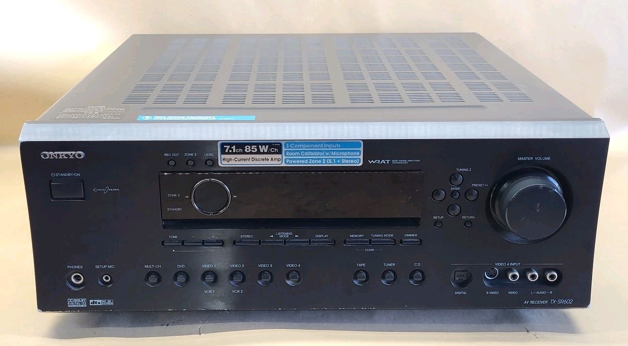Onkyo TX-SR602 Surround Sound 7.1 Channel Home Theater A/V Receiver ...
