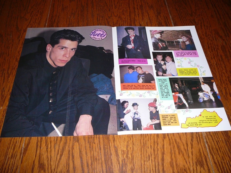 Joey McIntyre poster Tutti mag clippings Danny Wood pinup New Kids on ...