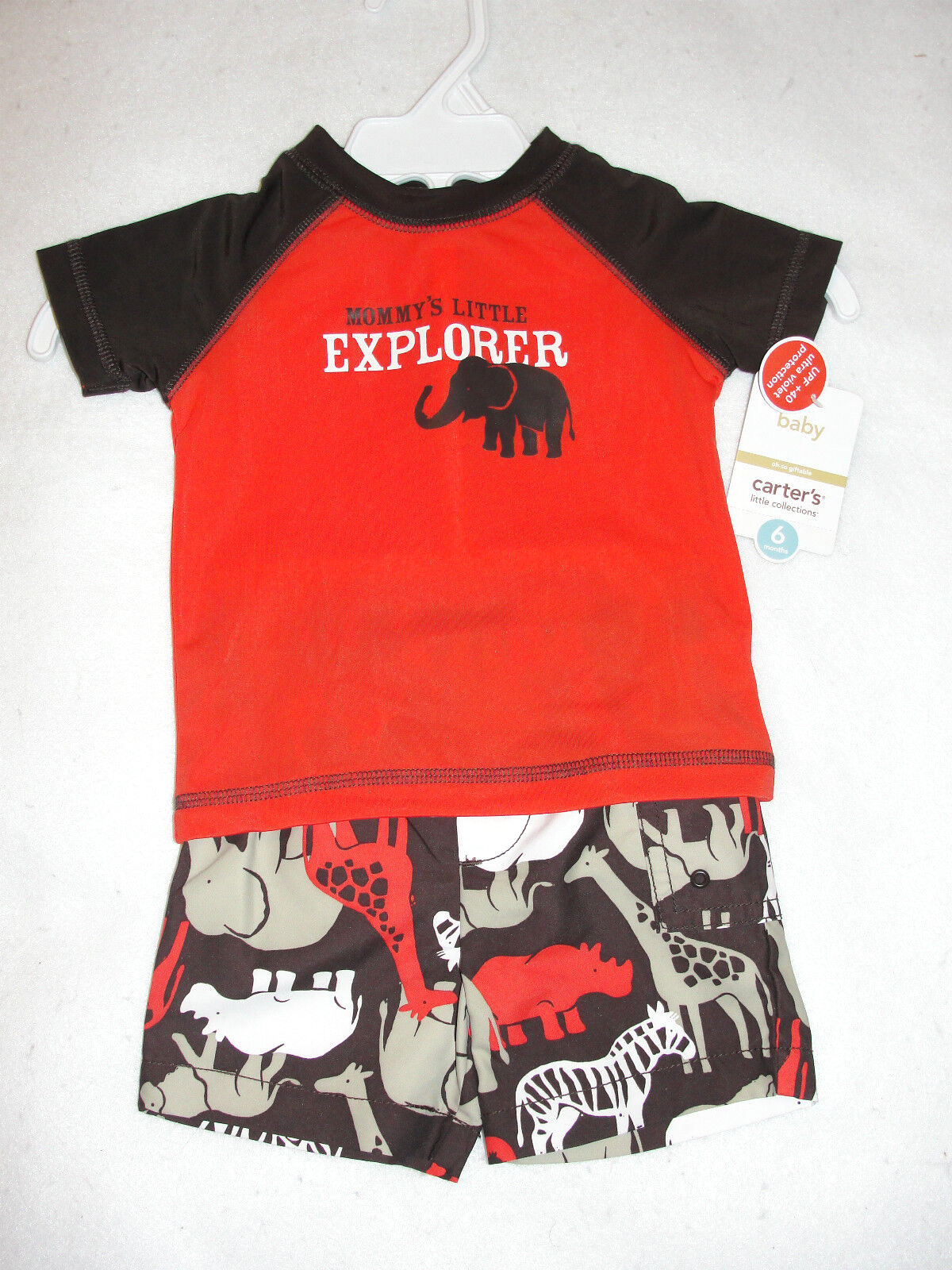 Infant Boys Carters Two Piece Shorts Set - Size 6 mos. - New with Tag