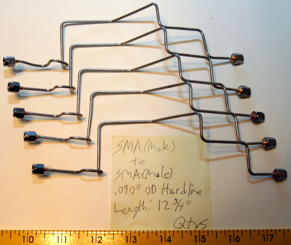 (5) SMA(Male) to SMA(Male) 0.090" OD Hardline Cables 12.75" | eBay