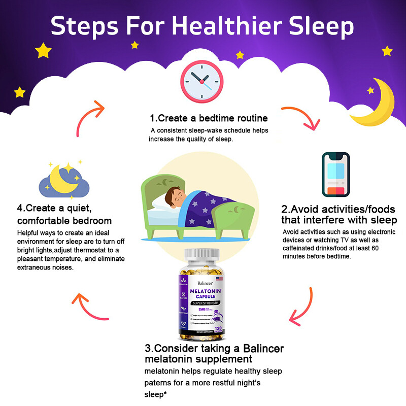 Sleep Capsules, 35 mg, Natural Sleep Aid, Improves Sleep Quality, Sleep ...