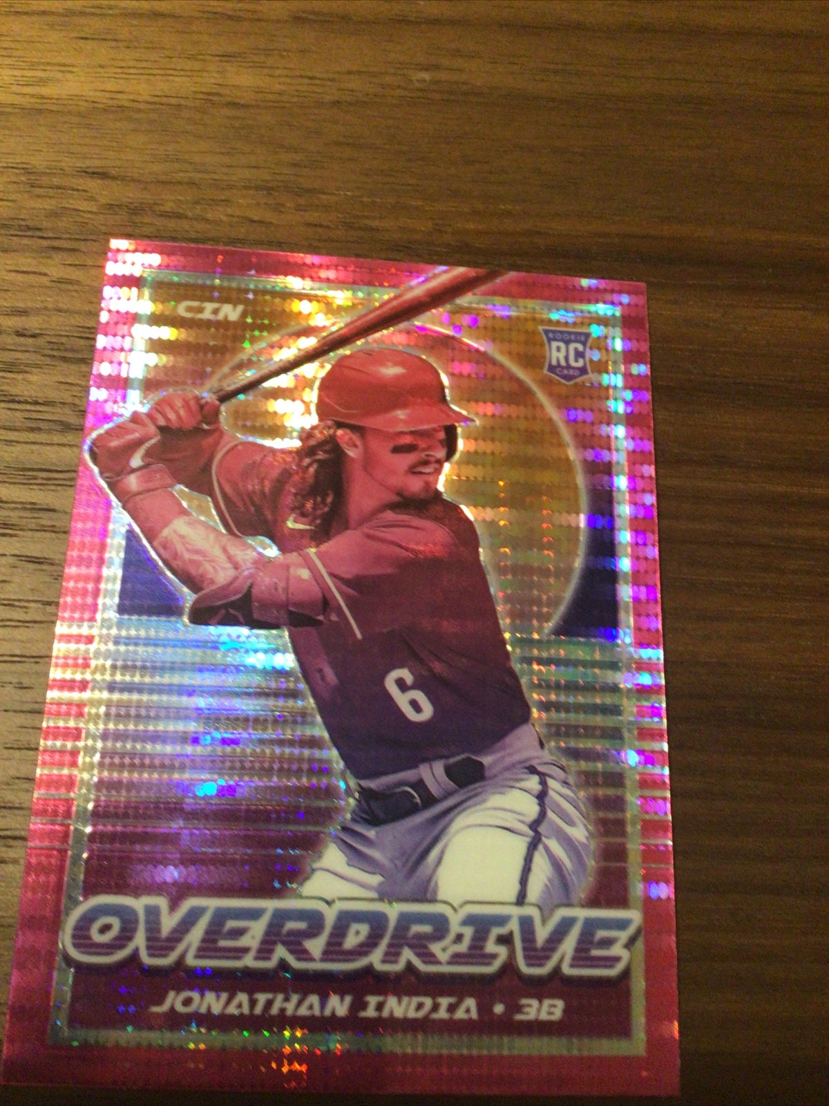 2021 chronicles Pink Overdrive Rookie Jonathan India Reds | eBay