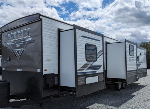 2023 Puma destination trailer 38RLB 4 slides 2 a/c home on wheels | eBay