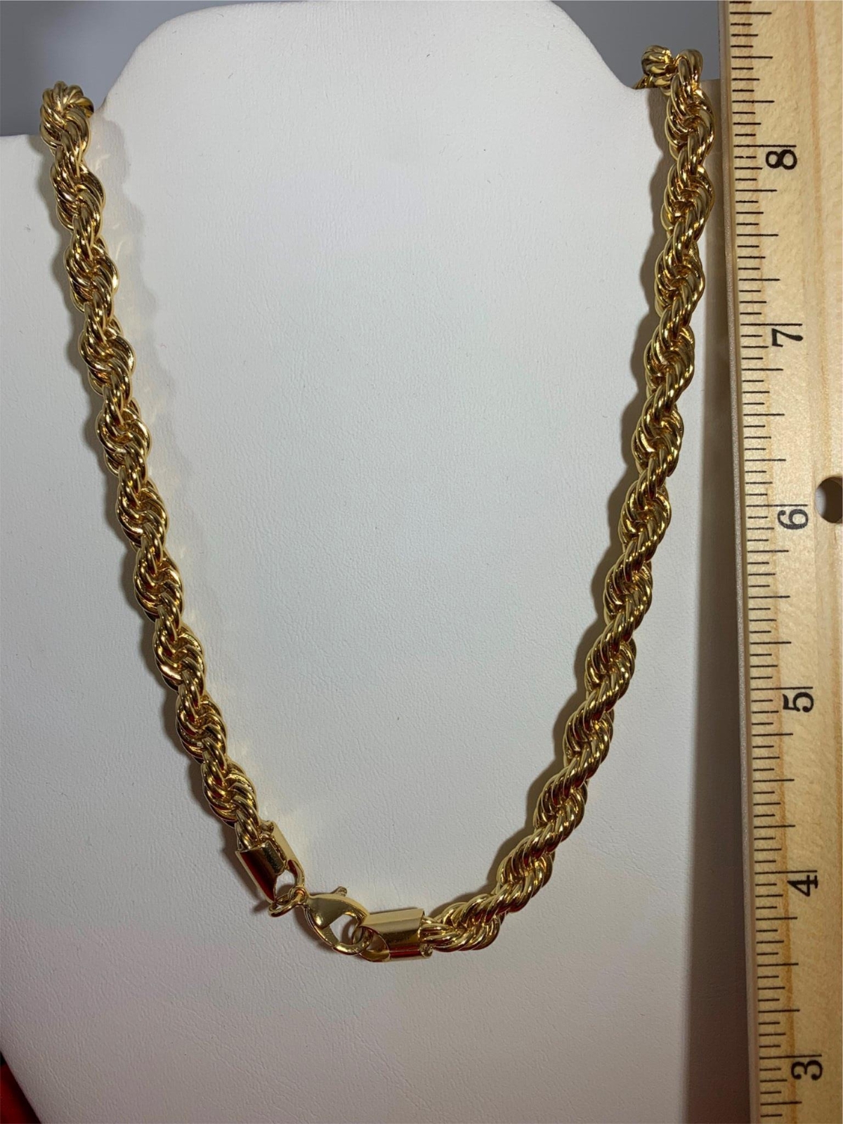 24 INCH 14kt GOLD PLATED 7mm ROPE RUN DMC HIP HOP CHAIN NECKLACE | eBay ...