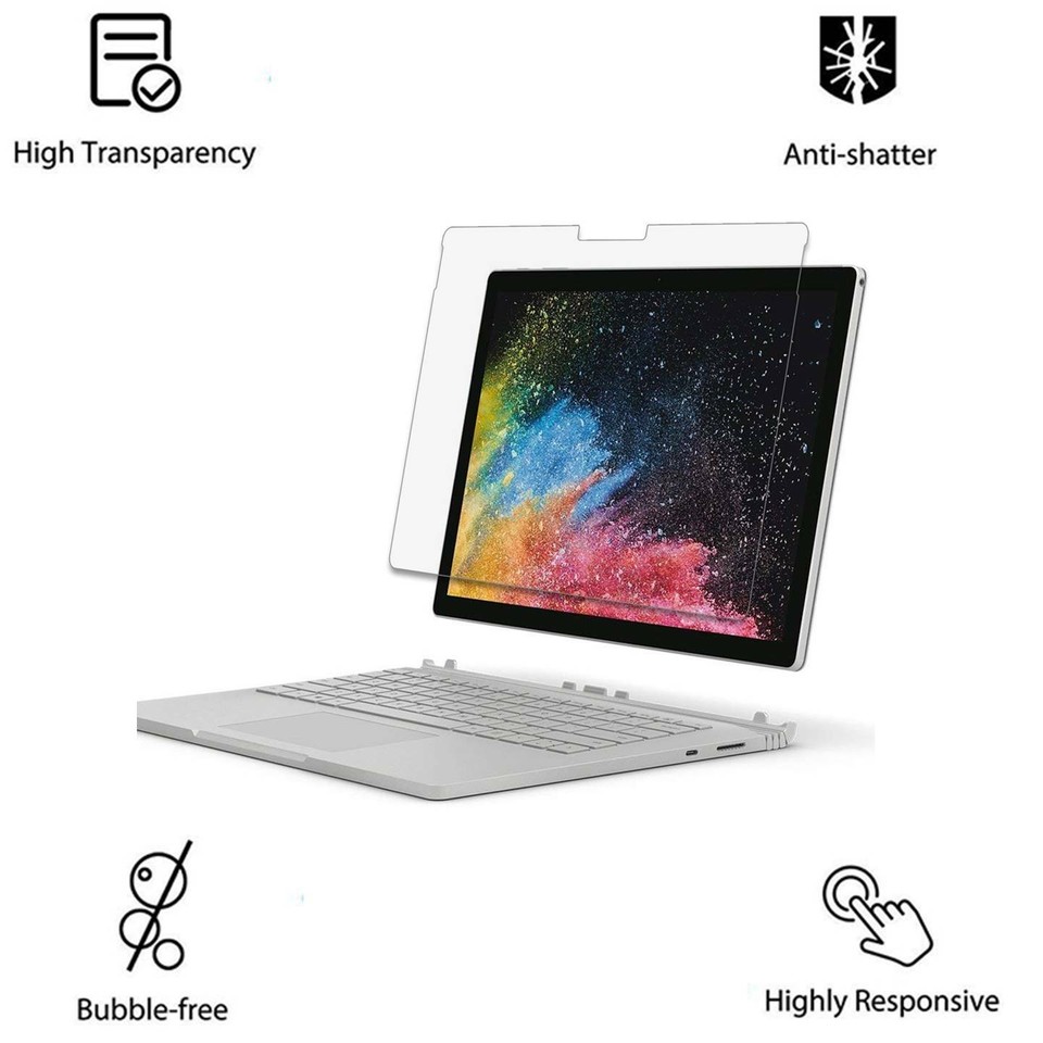 HD Clear Screen Protector Guard Shield Film For Microsoft Surface Book ...
