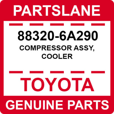 88320-6A290 Toyota OEM Genuine COMPRESSOR ASSY, COOLER | eBay