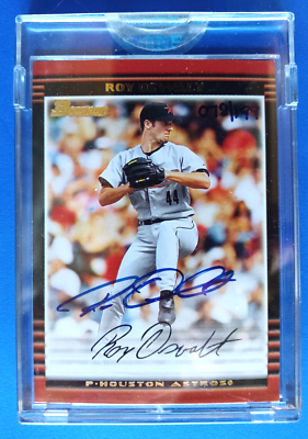 2006 BOWMAN ORIGINALS 2002 ROY OSWALT #79 AUTOGRAPH #018/199 SEALED ...