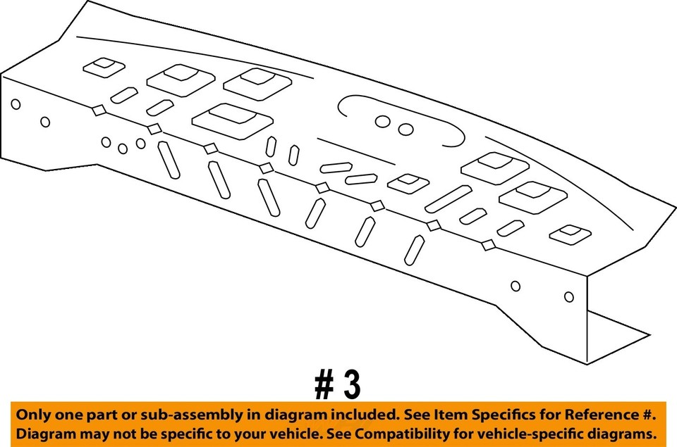 GM OEM 10-17 Equinox,Terrain Rear Body Floor Rear Body-Rear Cross Bar ...