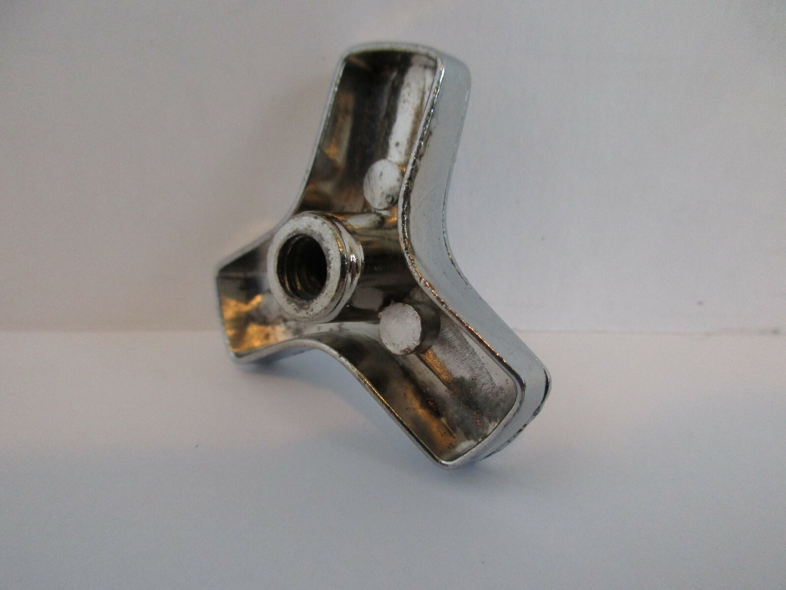 CHROME TRI BAR AIR CLEANER WING NUT 1/4-20 FITS CHEVY FORD MOPAR #2179 ...