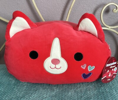 NWT Squishmallows 12” Fitz the Corgi Stackables Valentines Plush Toy | eBay
