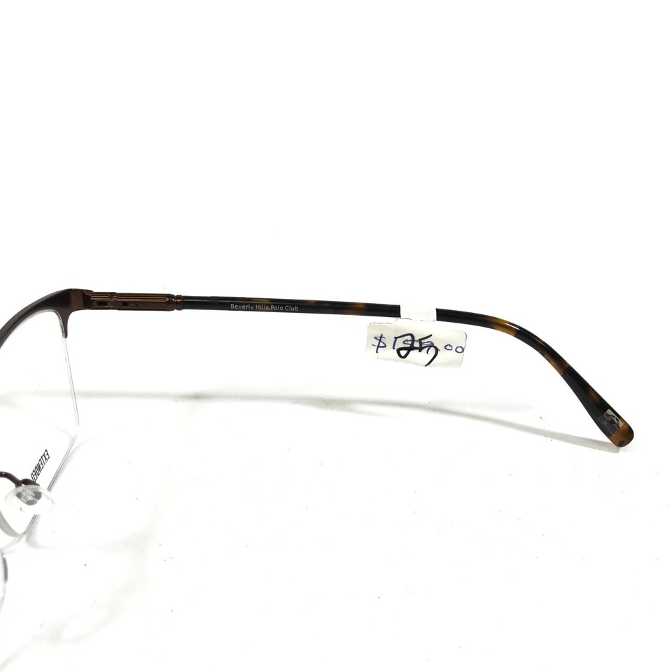 Beverly Hills Polo Club BHPC 83 COL 10 Eyeglasses Frames Brown Square ...
