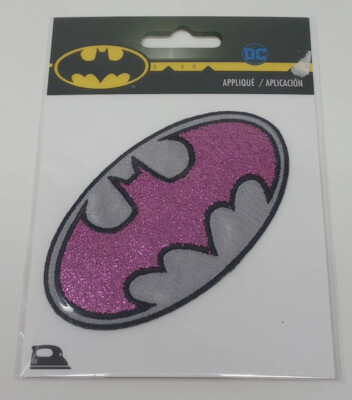 DC Comics: Pink Glitter Sparkle Batgirl Logo DIY Appliqué Iron On Patch ...