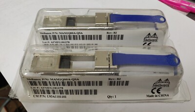 2x Mellanox MAM1Q00A-QSA 40G QSFP+ To 10G SFP+ Network Cable Adapters ...