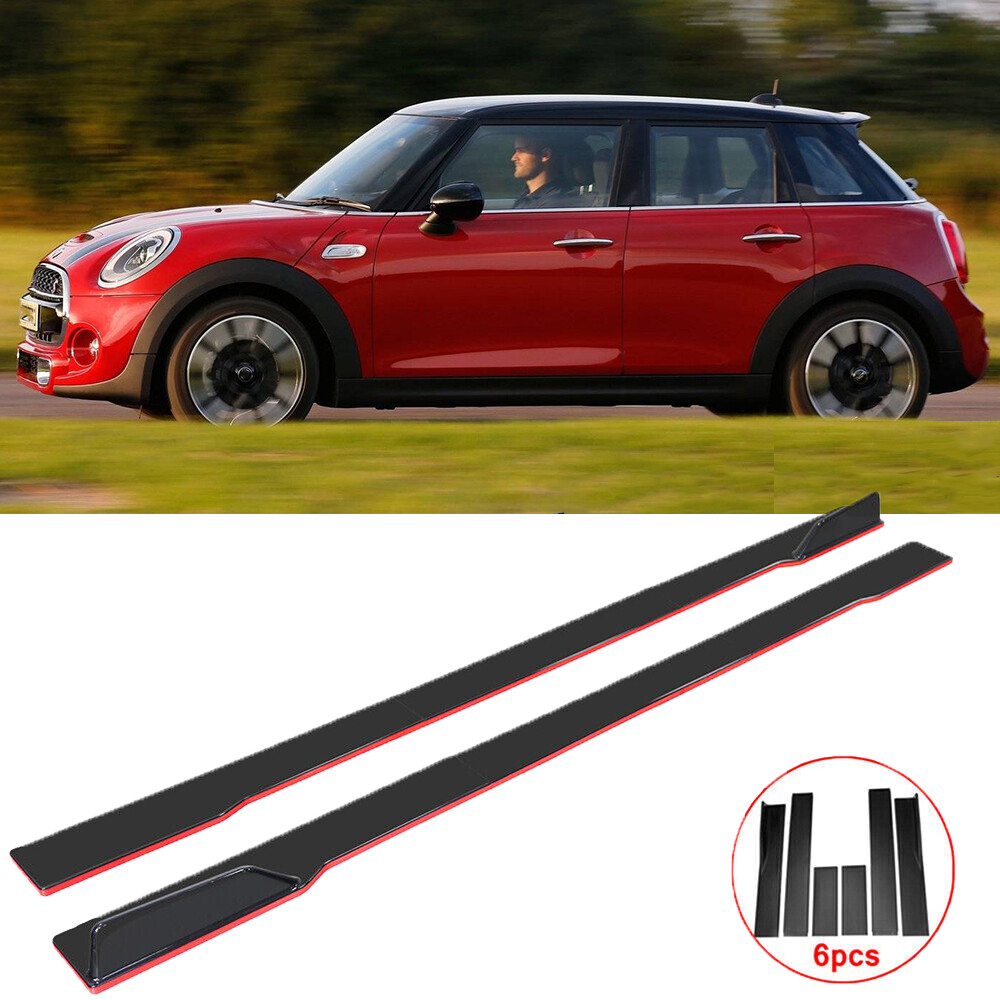 For Mini Cooper R53 R56 R60 F60 78.7''Side Skirt Extension Splitter ...