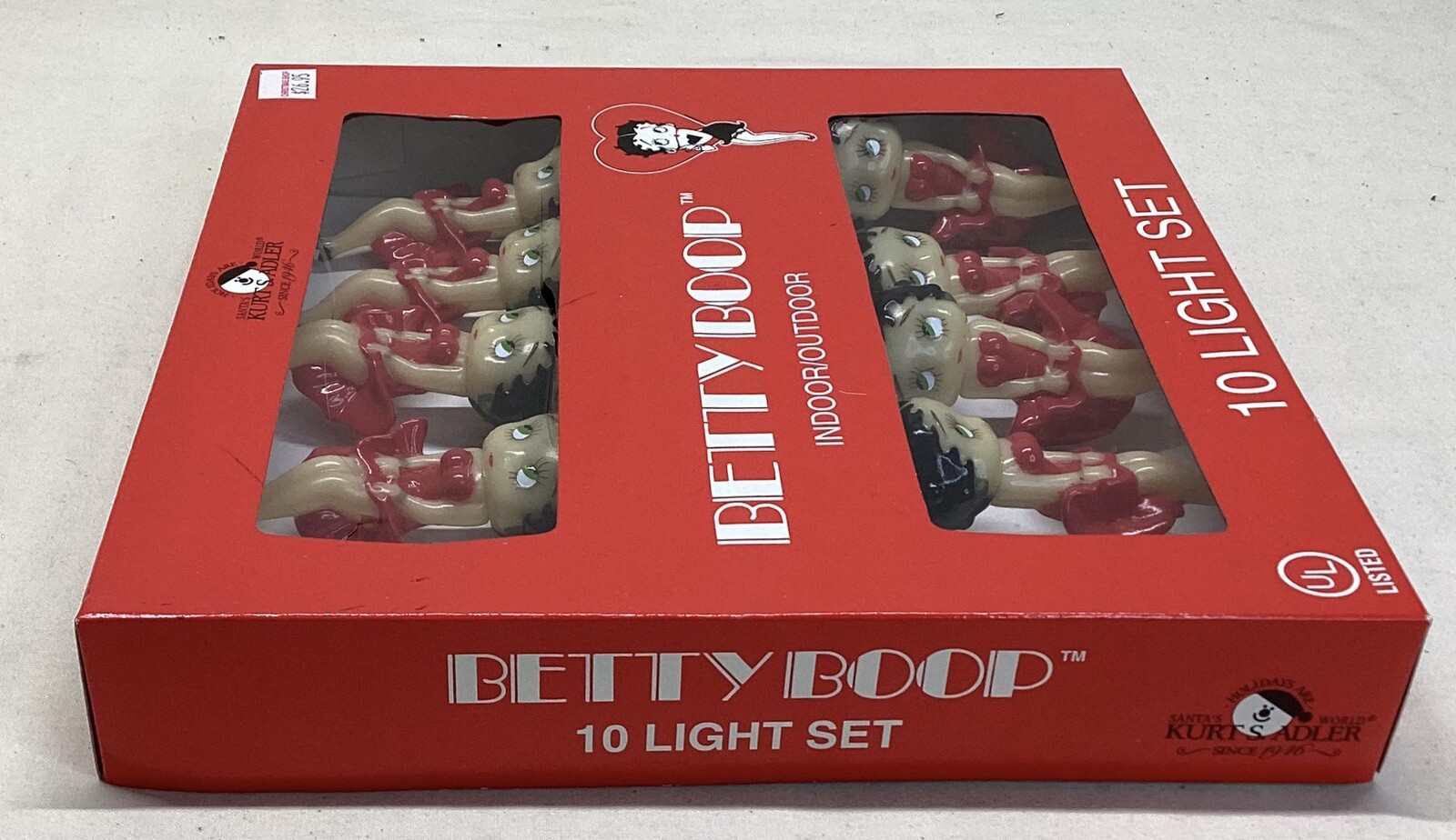 Betty Boop String Lights Set of 10 Indoor Outdoor Kurt Adler for sale ...