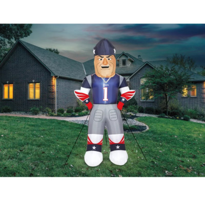 New England Pat Patriots Inflatable Mascot 7' Tall Blow Up NFL w/Built ...