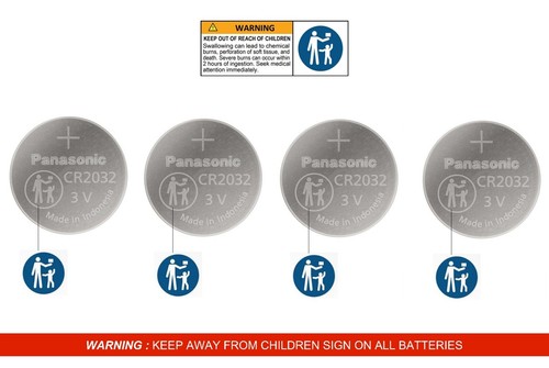 CR2032 ECR2032 PANASONIC LITHIUM COIN BATTERY TRAY PACKAGING | eBay ...