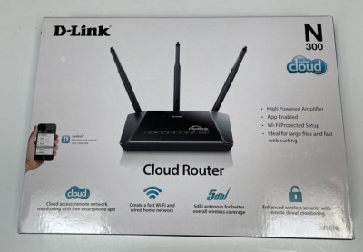 D-Link DIR-619L-ES N 300 High Power Cloud Wireless Router 3 Antenna ...