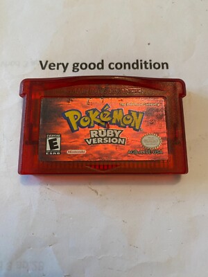 Pokemon Ruby Version (Game Boy Advance GBA, 2003) Authentic New Battery ...